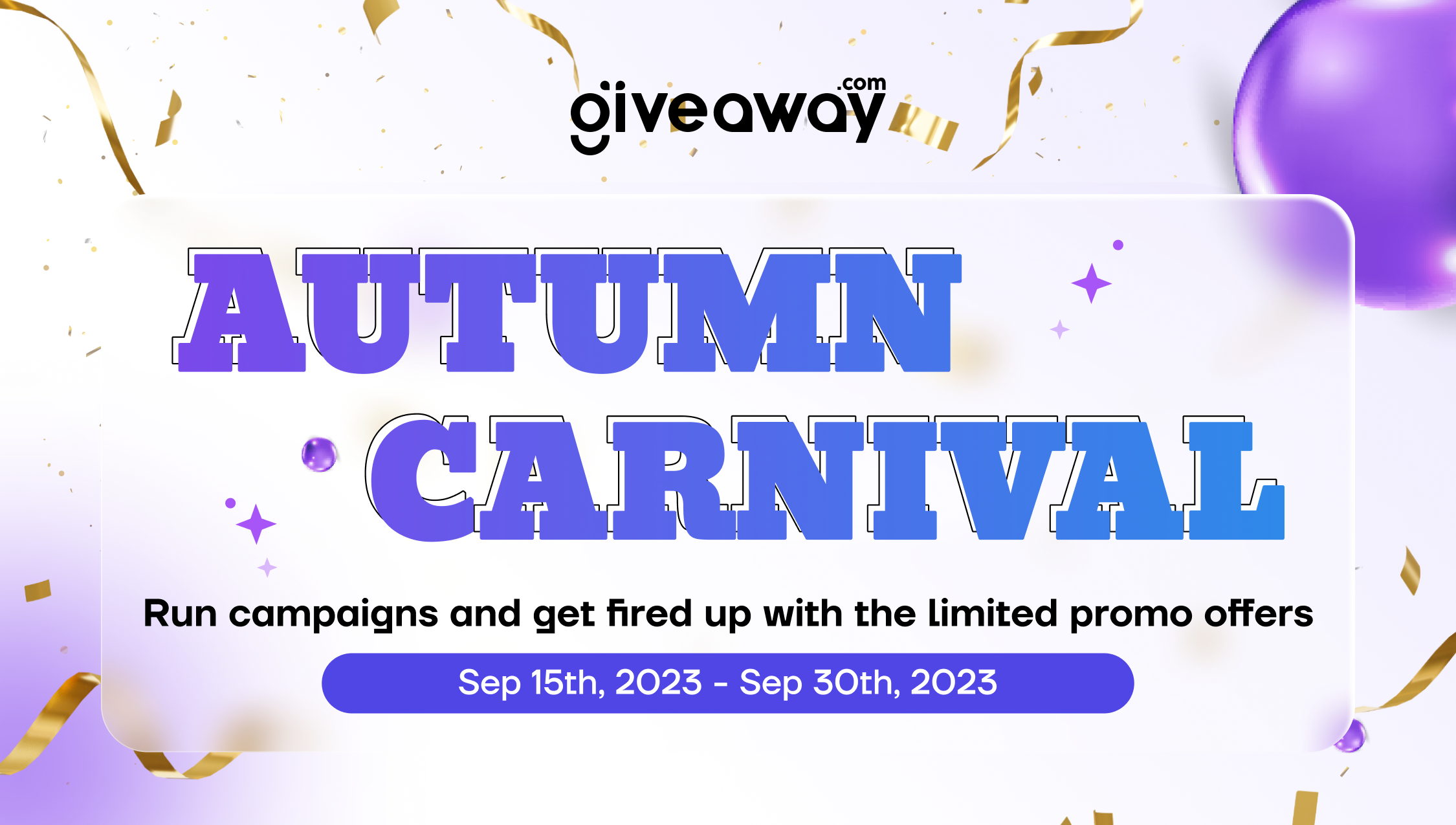 Giveaway.com's Autumn Carnival - LIMITED TIME OFFER!